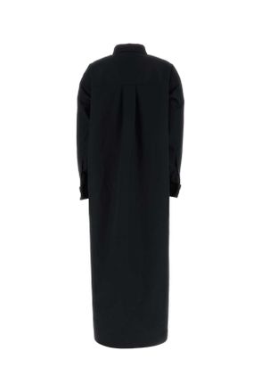 Balenciaga Womens Black Poplin Shirt Exterior: Cotton Silk T-Shirt T-shirts And Polos