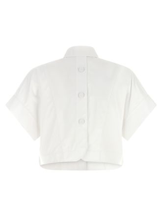 Fendi Womens White Cotton Blouse