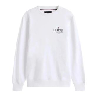 Tommy Hilfiger Felpa paricollo con logo laterale - - Sweatshirts & Hoodies - Herren - Wei&szlig; - XL