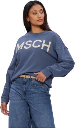 Moss Copenhagen Mschmela Briena Sweatshirt - - Sweatshirts & Hoodies - Damen - Blau - XS/S