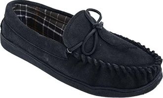 Sleepers Adie - Chaussons en Cuir suédé Style Mocassins - Homme (44 FR) (Bleu Marine)