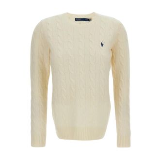 Polo Ralph Lauren Femme, Pulls, Blanc, Taille: 42 FR Pulls &agrave; col rond