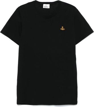 Vivienne Westwood Homme, Tops, Noir, Taille: XL Sous-v&ecirc;tements Col Rond Logo Orb Noir