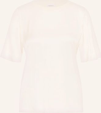 Comma Comma Blusenshirt Im Materialmix beige
