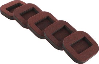 Holibanna 5 Stück Filzgleiter für Möbelrollen rutschfeste Fußpads für Stühle Sofas und Betten Geräuschdämpfende Bodenschoner für Laminatböden Braune Vibrations 