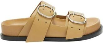 Jil Sander Femme, Chaussures, Beige, Taille: 40 EU Sandales Plates