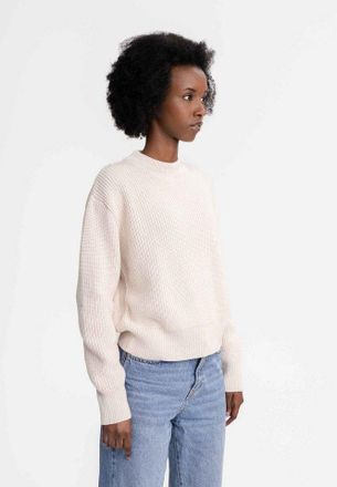 Mela Strickpullover Rippstrick Pullover Style MANIKA Rippb&uuml;ndchen