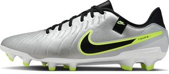 Nike Nike Homme Legend 10 Academy FG/MG Chaussure de Football, Metallic Silver/Black/Volt, 39 EU