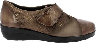 Doctor Cutillas Doctor CUTILLAS - Chaussures d&eacute;contract&eacute;es, mocassins compens&eacute;s, semelle en caoutchouc, bande adh&eacute;sive, cuir et tissu, avec paillettes, verni pour fem