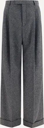 Valentino Tailored wool and silk-blend Pants Male 48
