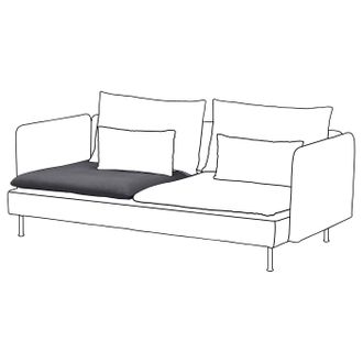 IKEA S&Ouml;DERHAMN Innenkissen f Sitzpolst 3er-Sofa