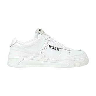 Msgm Leather LowTop Sneakers - - Shoes - Herren - Wei&szlig; - 44 EU
