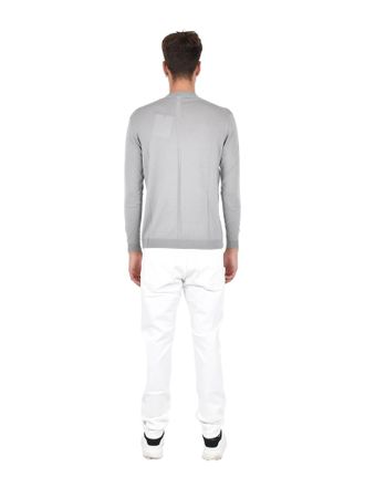 low brand Mens Sweater Grey Wool