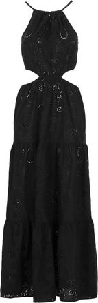 Saint Barth Femme, Robes, Noir, Taille: 36 FR Robe en Coton Brod&eacute;e Paisley