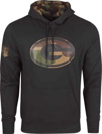 New Era Fleece Hoody - NFL Green Bay Packers schwarz - XXL
