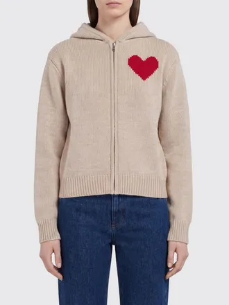MC2 Saint Barth Kapuzen-Cardigan aus reiner Wolle mit Jacquard-Logo hinten