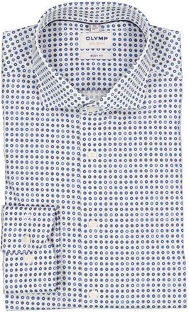 Olymp Herren Hemden weiß gemustert