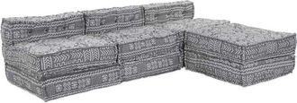 vidaXL Coussin 4 pcs Gris clair 70 x 70 x 54 cm Polyester Vidaxl