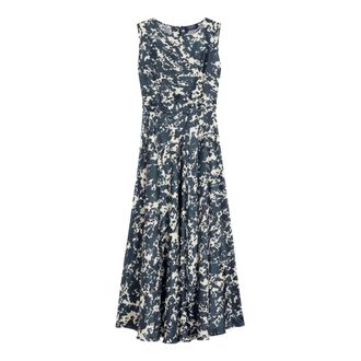 Max Mara Femme, Robes, Multicolore, Taille: 38 FR Robe en Twill de Soie Imprim&eacute;e