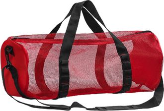 Generic Schnorchelausr&uuml;stungstasche - Mesh-Reisetasche,Zylindrische Scuba-Reisetasche im Mesh-Design mit verstellbarem Riemen | Aufbewahrung von Schnorchelaus