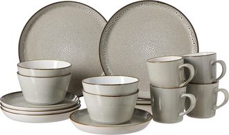 Ritzenhoff & Breker Kombiservice Visby, 16-teilig, Grau, Steinzeug, 318272
