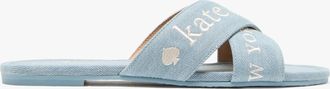 Kate Spade New York Kate Spade Piper Denim Slide f&uuml;r Frauen in Denim, Gr&ouml;&szlig;e: 41 | Gemischtes Material