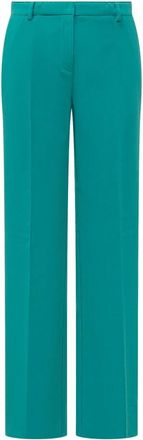 Pinko Pinko, Femme, Pantalons, Vert, Taille: 46 FR Pantalon droit &agrave; plis sur le devant
