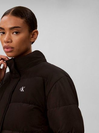 Calvin Klein Jeans Steppjacke abnehmbare Kapuze, kurze Form, verdeckter Rei&szlig;verschluss