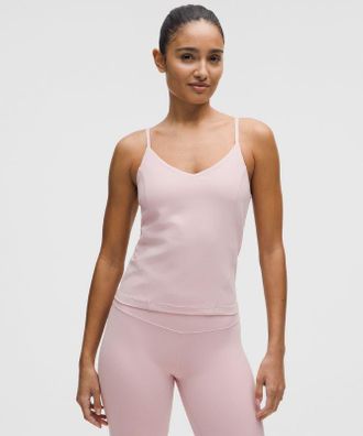 lululemon Align Tanktop in Taillenl&auml;nge Leichter Halt C/D-Cups f&uuml;r Frauen - Gr&ouml;&szlig;e 12 in Pink Haze
