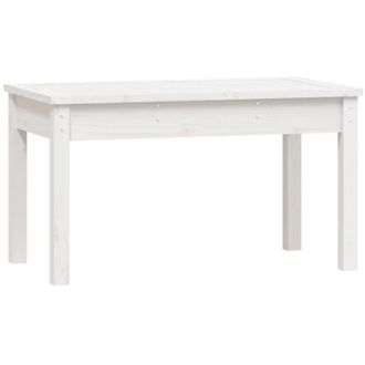 vidaXL Vidaxl - Gartenbank Weiß 80x44x45 cm Massivholz Kiefer