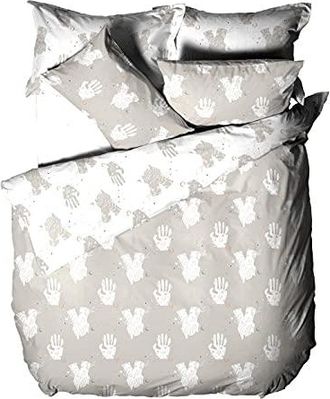 furn. Be Kind Bettbezug und Kissenbezug-Set, Polybaumwolle, Grau, Super King