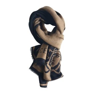 Versace Femme, Accessoires, Multicolore, Taille: ONE Size Écharpe Châle en Laine Pashmina