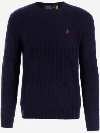 Polo Ralph Lauren Pull en maille torsad&eacute;e en laine et cachemire Polo Ralph Lauren