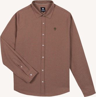 Faguo Chemise kaki & rose coton - IRATY