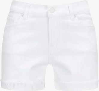 7 For All Mankind Short Mid Roll - Femme - Shorts - Blanc - Taille: W27