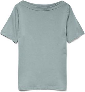 Vero Moda Vmpanda Modal S/S Top Noos, Gris Brumeux, S Femmes