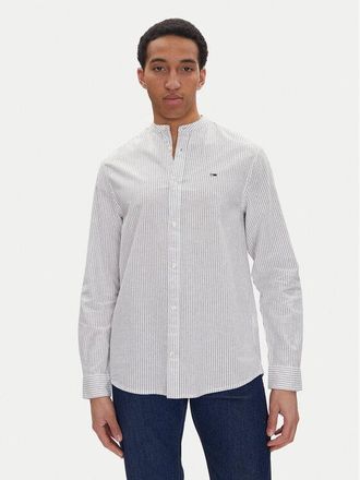 Tommy Jeans Hemd DM0DM20893 &Eacute;cru Regular Fit