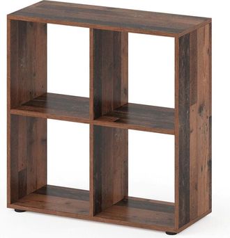 Vicco Meuble de rangement cube Tetra, Bois antique, 72.6 x 72 cm, Vicco
