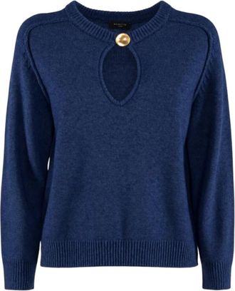 Nenette Maglia goccia - Femme - Pulls - Bleu - Taille: 38 FR