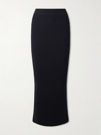 Balmain Midirock Aus Rippstrick - Schwarz