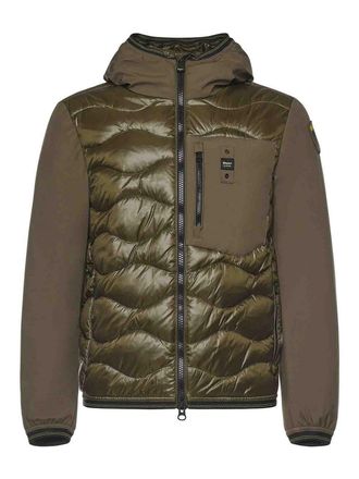 Blauer Blouson Rembourr&eacute; - Multicolore