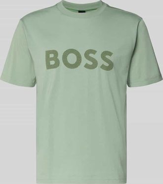 HUGO BOSS Regular Fit T-Shirt aus Baumwoll-Mix Modell ICONIC