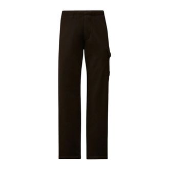 C.P. Company C.p. Company, Homme, Pantalons, Noir, Taille: S Diagonal Raised Fleece Cargo Pantalons de surv&ecirc;tement
