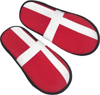 Generic Pantoufles Moelleuses Impression Du Drapeau Danois Chaussures Respirantes Confort Chausson Pour Ext&eacute;rieur Femme Int&eacute;rieur M
