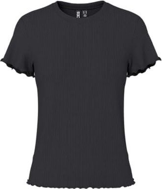 Pieces PCNICCA SS O-Neck Top Noos, Noir, XS