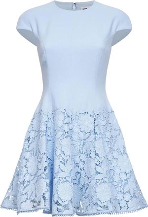 Self Portrait Femme, Robes, Bleu, Taille: 38 FR Cap Sleeve Mini Dress