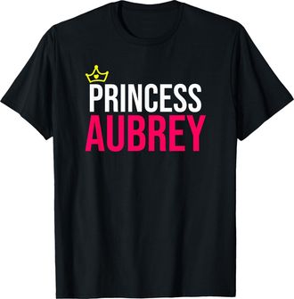 BDAZ Prinzessin Aubrey M&auml;dchen Frauen Rosa Wei&szlig; Schwarz Design T-Shirt