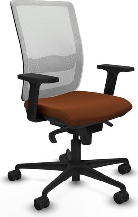 Piqueras y Crespo Haches Drehstuhl mit 2D-Armlehnen, h&ouml;henverstellbare Lendenwirbelst&uuml;tze, ausgestattet mit 5 Positionen und eingespritztem Schaum. 65 mm Nylon-Rollen. 