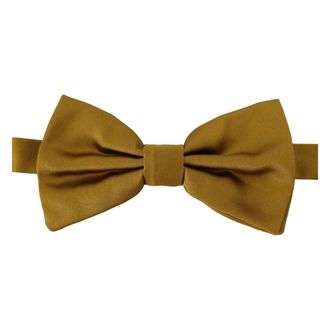 Dolce & Gabbana Elegante senfgelbe Seidenfliege - - Accessories - Herren - Braun - ONE SIZE
