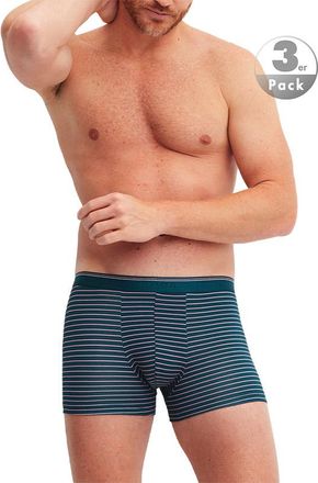 CALIDA Herren Trunks blau Baumwolle gemustert